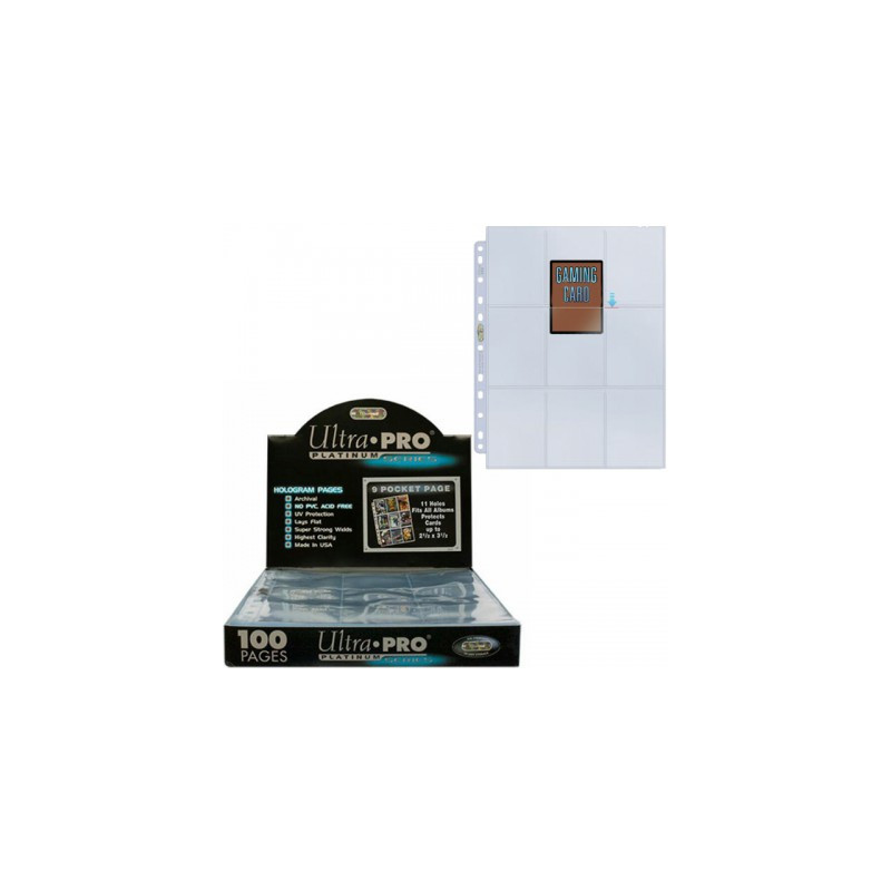 Feuilles de classeur - Qualité haute - 9 cases *100
